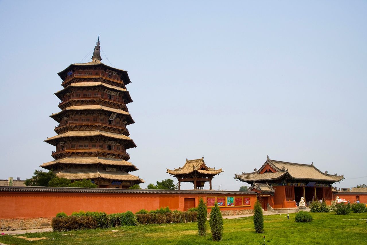 Pagoda Of Fogong Temple Yingxian Wooden Pagoda Wooden Pagoda Of Liao