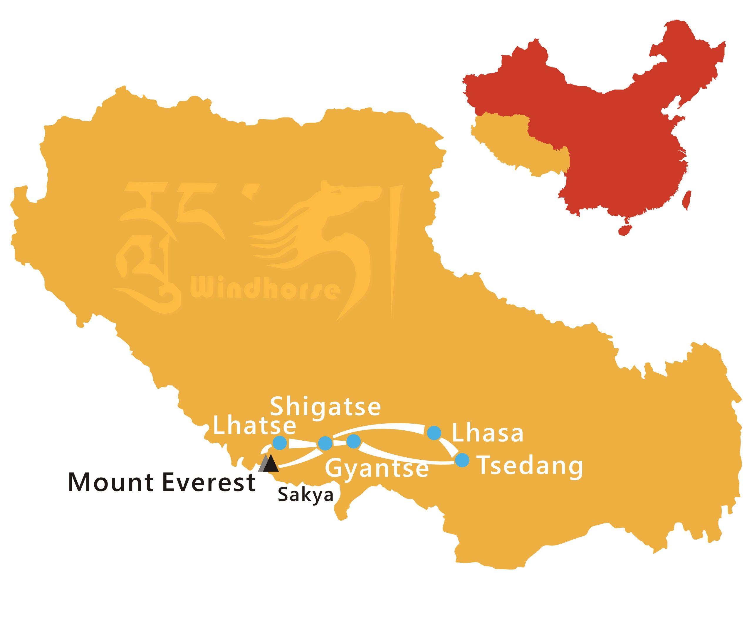 Mount Everest Tibet Map Details Of Climbing Mount Everest | Everest